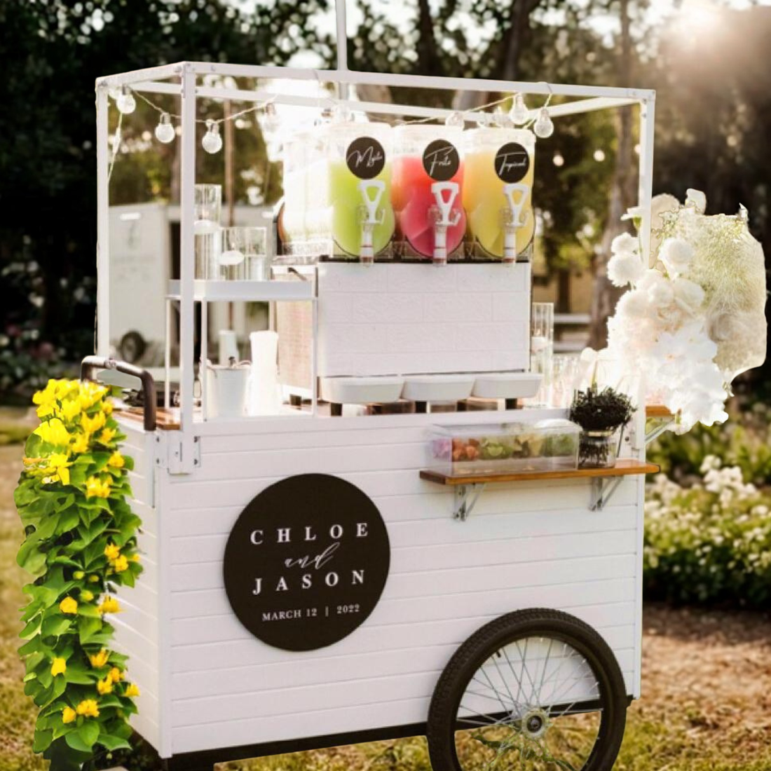 Mobile Beverage & Service Carts for Events | Bryant’s Woodwork ...