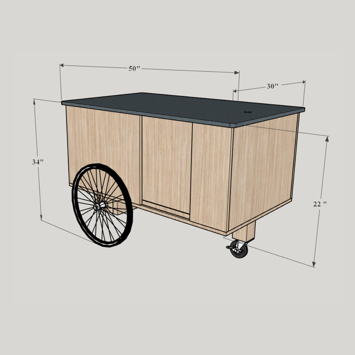 DIY General Purpose Cart Plan #0104 - Collapsible Available ...
