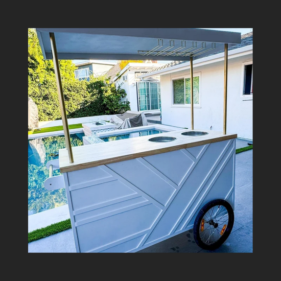 Mobile Beverage Cart for Events & Catering – bryantswoodwork