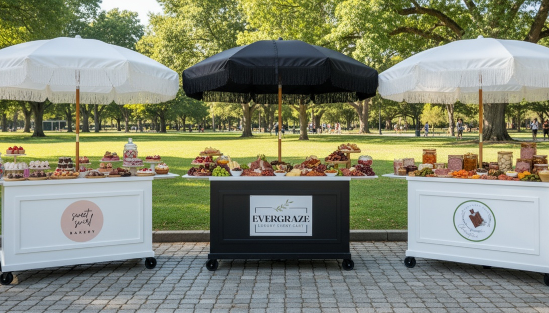 Collapsible Charcuterie & Food Carts for Catering | Bryant’s Woodwork ...
