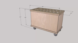 DIY General Purpose Collapsible Cart Plan #0106 – bryantswoodwork